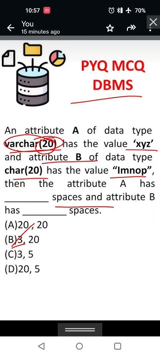 Datatypes DBMS PYQ-UGC NET CS/ TNSET/ PG TRB Computer science #PGTRB #TRBCS - YouTube