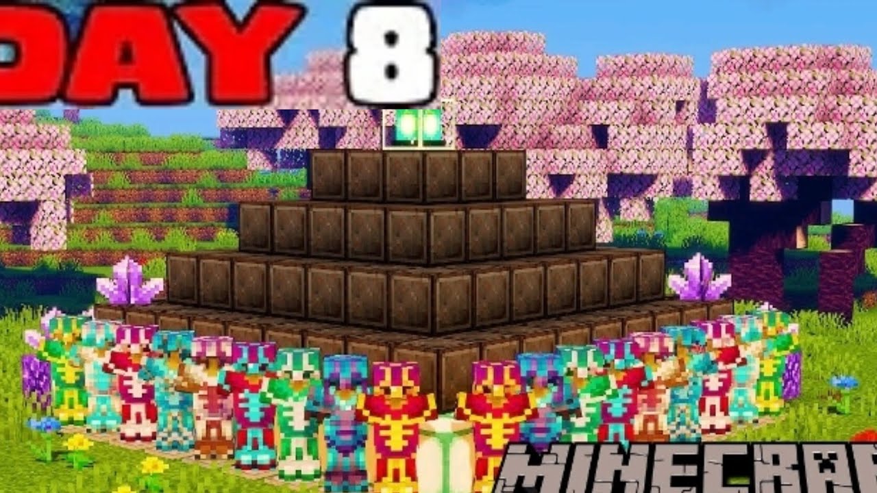 75 hard challenge Day 8 in Minecraft amy last day on video 😥😥😥😥😭😭😭 ...