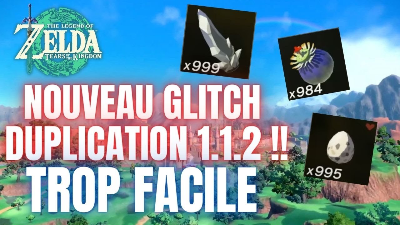 GLITCH DUPLICATION TRES FACILE A FAIRE !! ZELDA TEARS OF THE KINGDOM ...