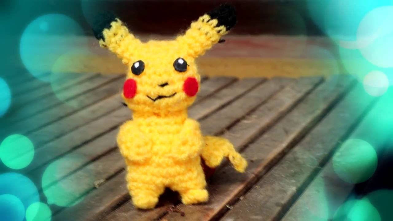 parte 2 mini picachu amigurumi crochet, paso a paso - YouTube