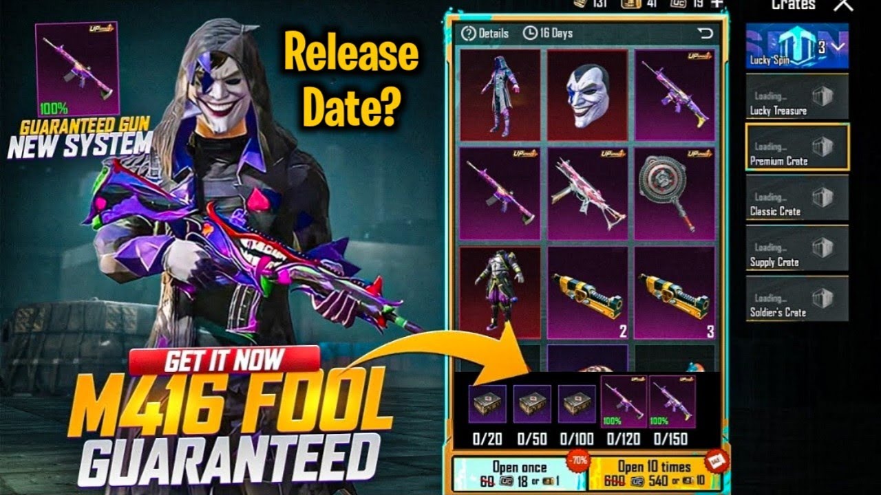 The Fool M416 Is Coming Back - PUBG MOBILE Fool M416 Release Date ...