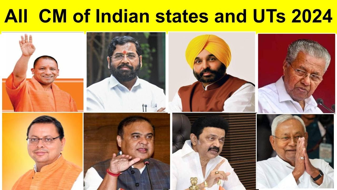 All 30 Chief Ministers of India | Chief Minister of State and UT |Chief ...