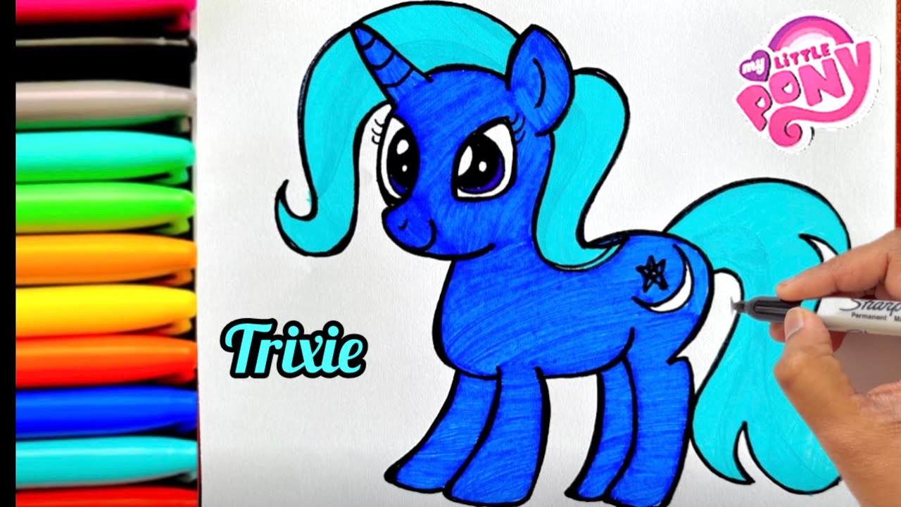 How to Draw My Little Pony TRIXIE | step by step drawing - YouTube