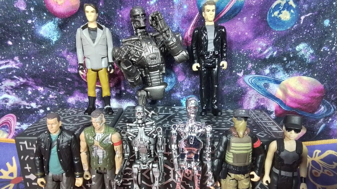 Super 7 & Playmates 4 Inch Terminator 💀 Figures Invade The Dark Cosmic ...