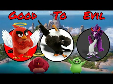 The Angry Birds Movie Characters Good To Evil!😡😇😈🔴⚫🐦🐷🦅 - YouTube