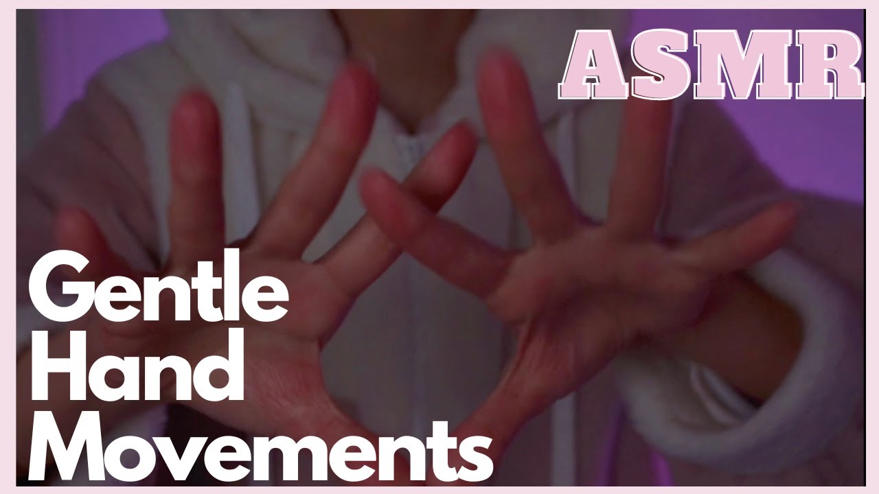 Gentle Hand Movements ASMR Pink & Cozy with mouth sounds 🌙 - YouTube