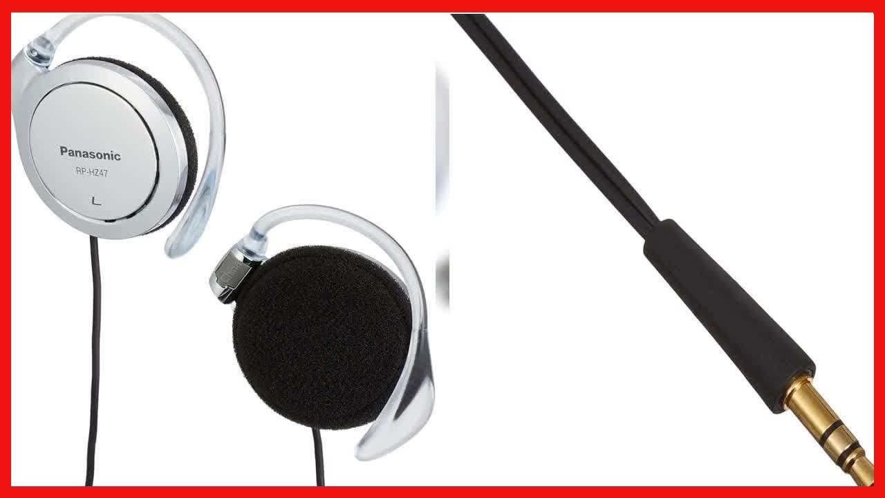 Panasonic Clip Headphone Silver RP HZ47 S - YouTube