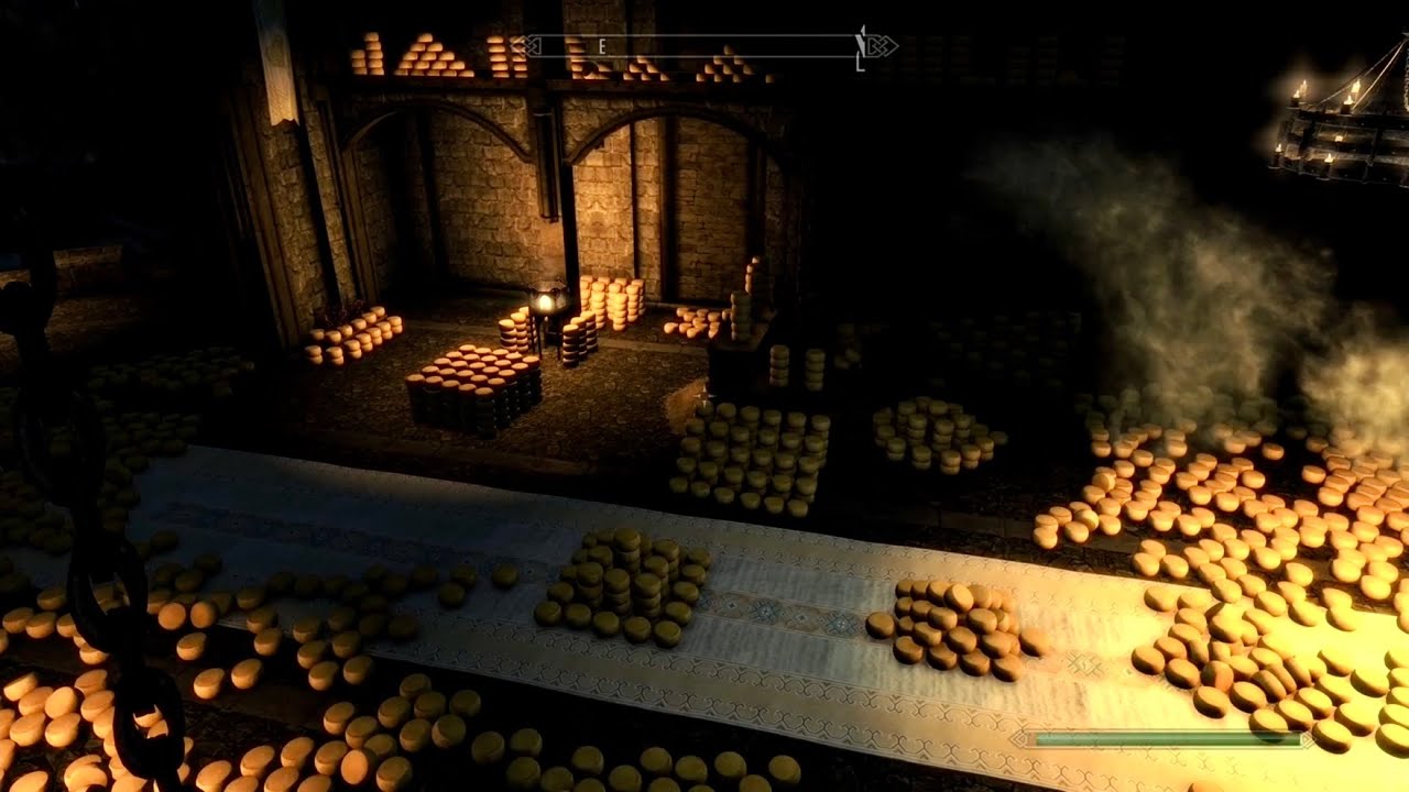 Day 4 of Stacking 3900 Cheese Wheels in Skyrim - YouTube