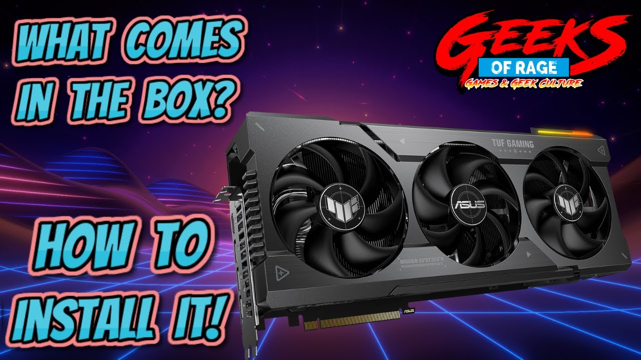 UNBOXING and HOW TO Install a NEW AMD asus tuf gaming radeon rx 7900 xtx 24gb GPU (Graphics Card ...