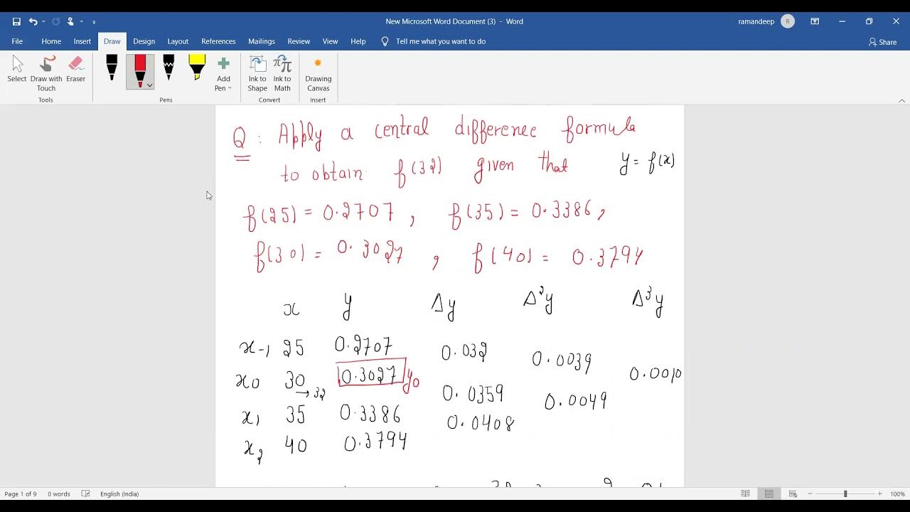 Gauss forward and backward interpolation formula - YouTube