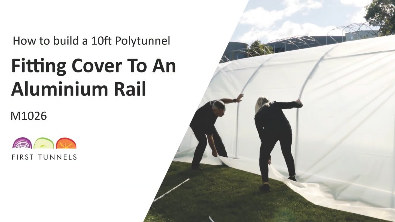 10ft Polytunnel | Add Polythene Cover to Aluminium Frame | M1026 - YouTube