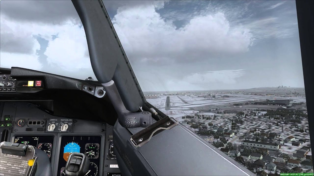 Landing in Montreal Boeing 737-900 Cockpit View - YouTube