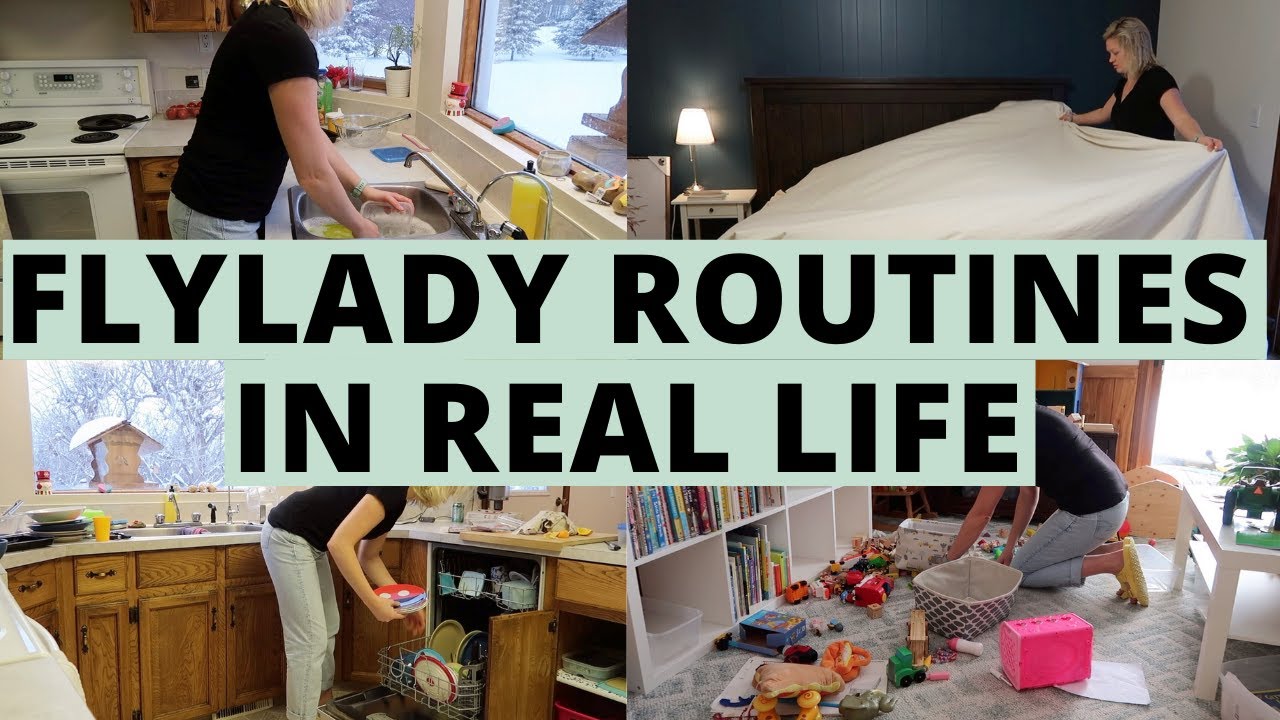 Flylady Method in Real Life + Full Day of Cleaning Routines - YouTube