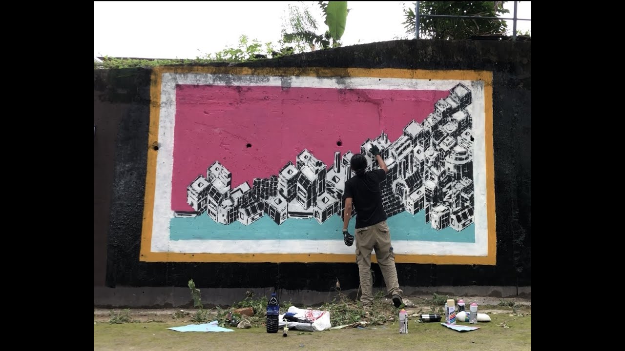 Graffiti stencil | street art | : Graff n unite 2021 - YouTube