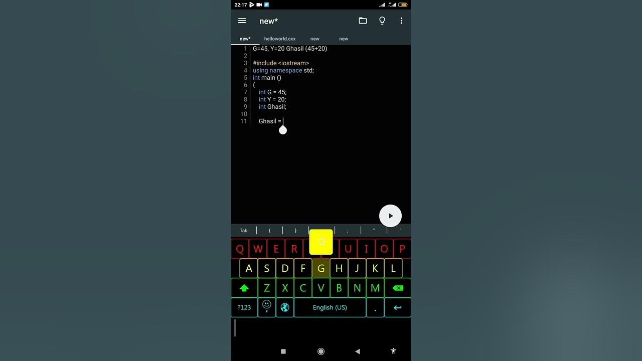 Menggunakan Operator Matematika | C++ #cxxdroid - YouTube
