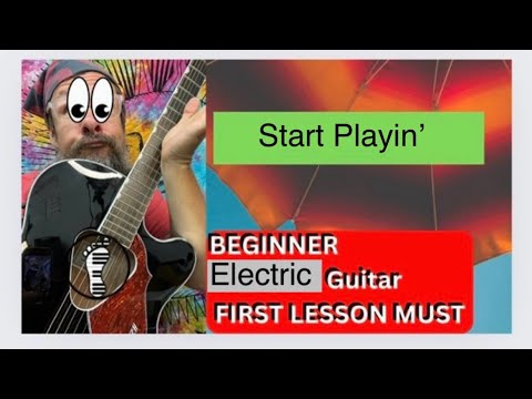 Beginner Electric Guitar - FIRST LESSON MUST (Start Playing) no.3 - YouTube