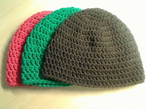 Quick Easy Winter Beanie Tutorial - YouTube