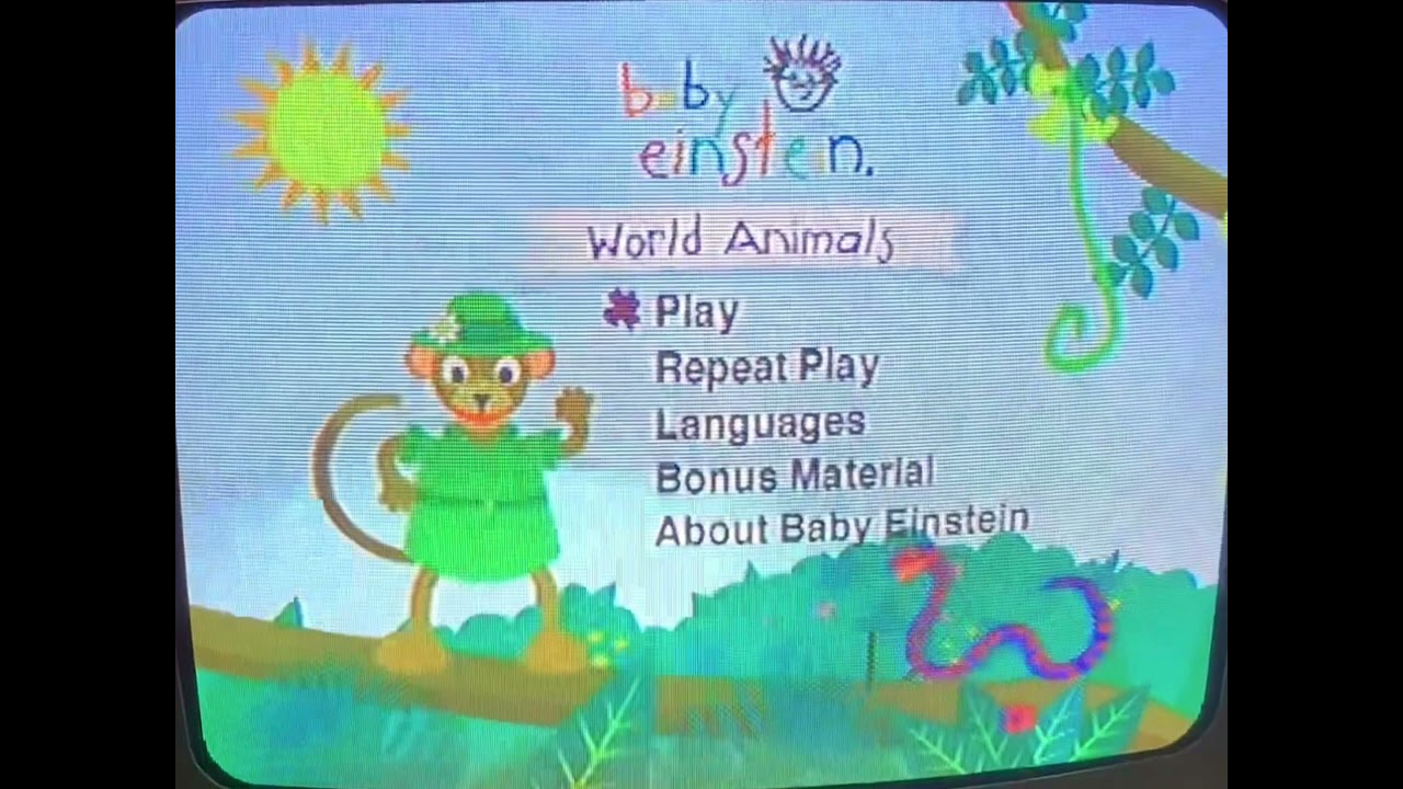 Baby Einstein world animals dvd menu - YouTube