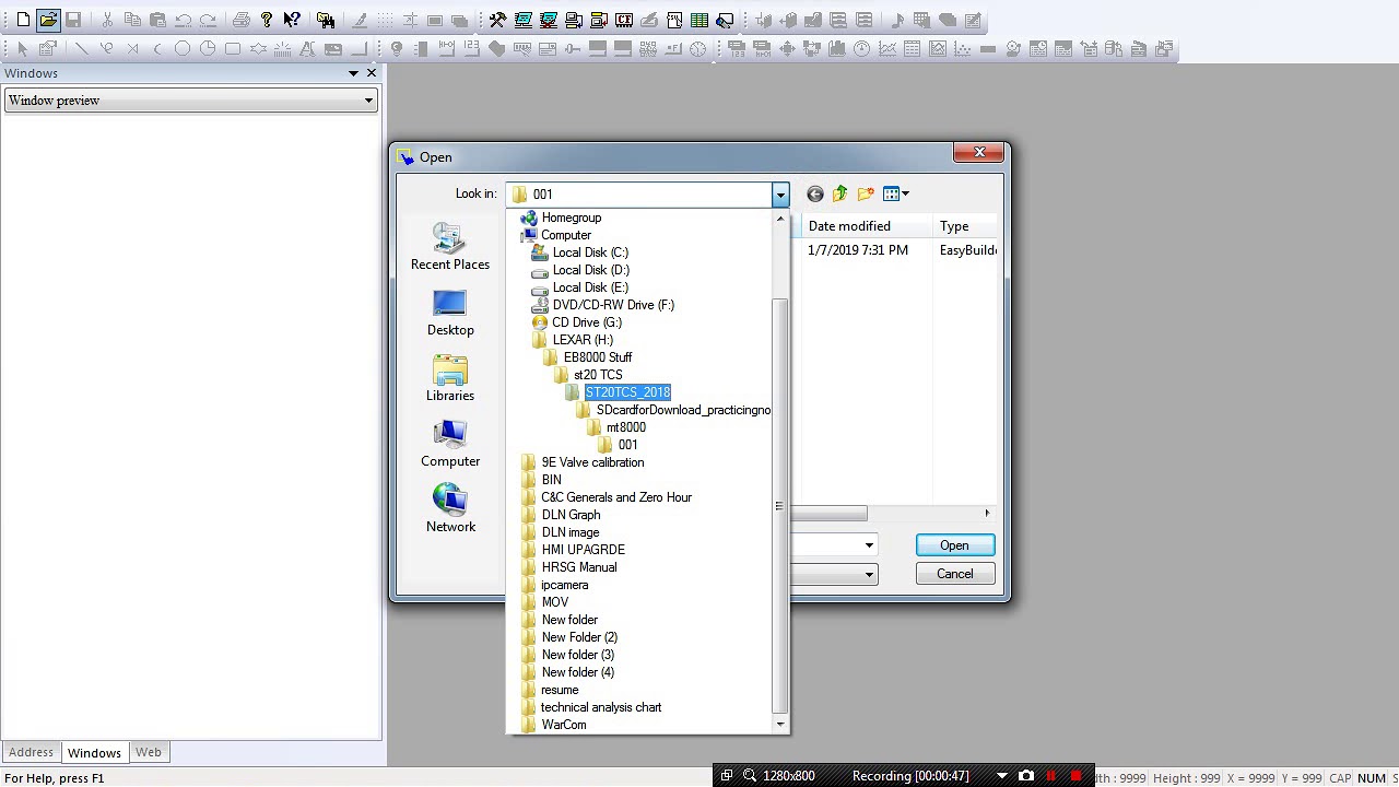 Weintek Easy Builder 8000 EasyBuilder8000 EB8000 USB upload file XOB ...