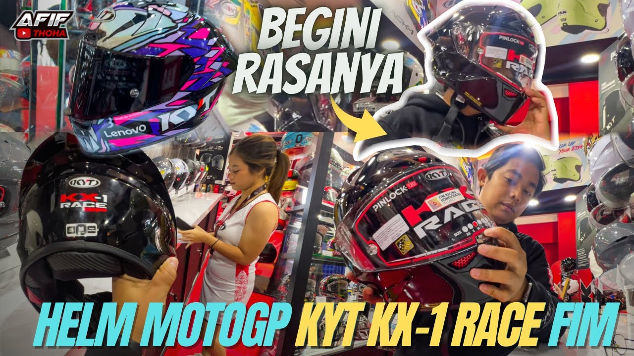FIRST IMPRESI PAKAI HELM STANDAR MOTOGP KYT KX-1 RACE‼️ HELM MURAH ...