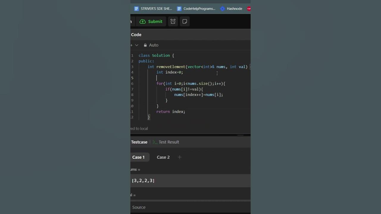 Remove Elementleetcode 27 Youtube