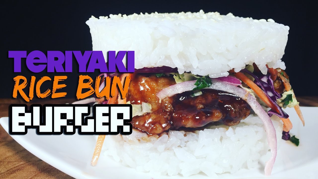 How to Make a Teriyaki Rice Bun Burger - YouTube