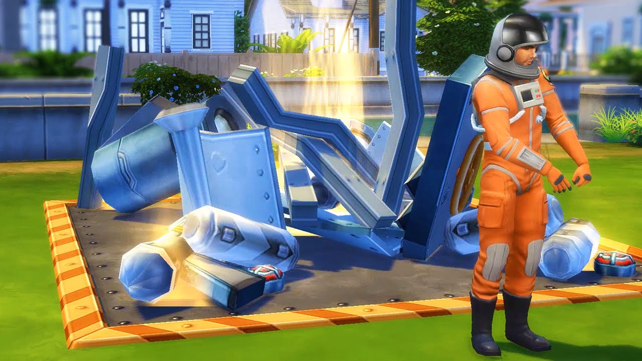 WE CRASHED OUR ROCKET SHIP!! - The Sims 4: Rags to Riches Challenge #17 ...