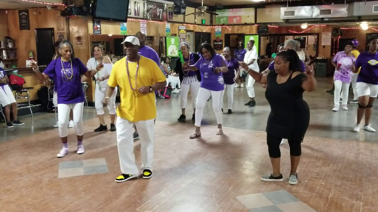 Recap of Harris line dance - YouTube