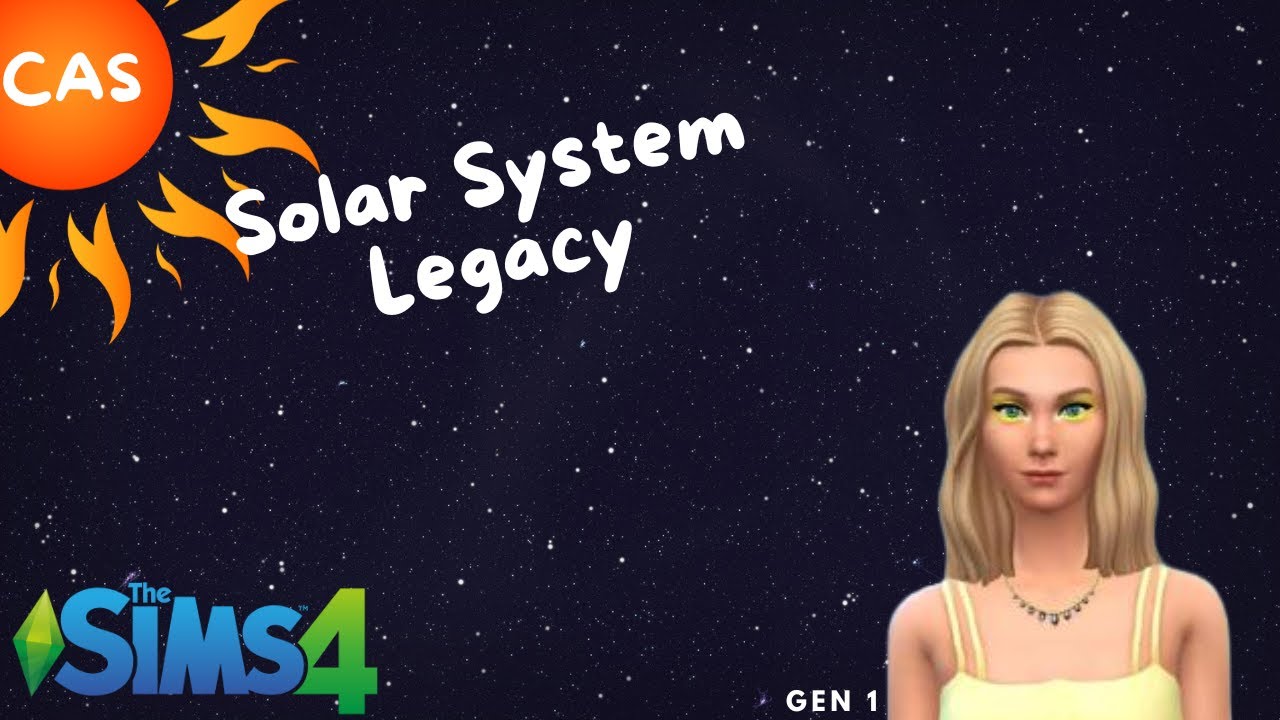 Making our Legacy Founder│Sims 4: Solar System Legacy CAS - YouTube