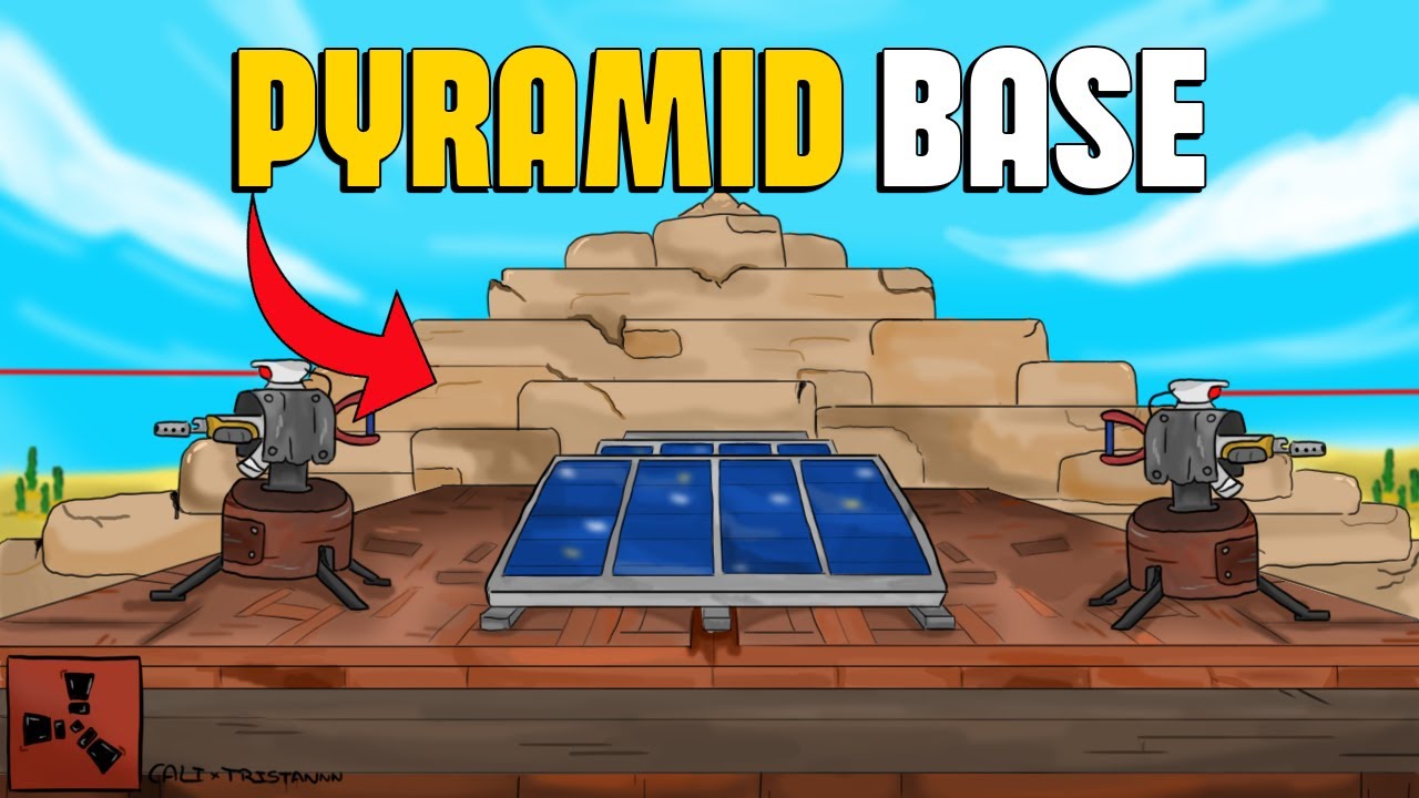 I Built an OP bunkered pyramid base in Rust - YouTube
