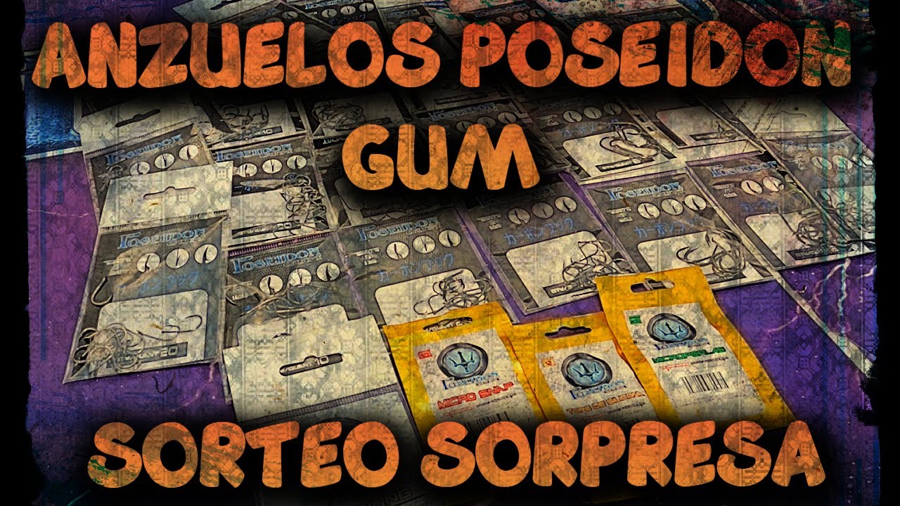 ANZUELOS POSEIDON GUM + SORTEO - YouTube