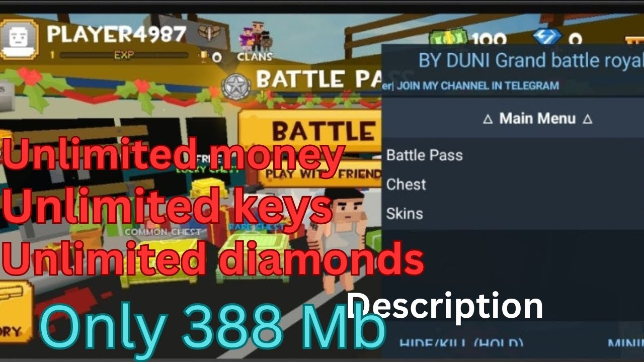 Grand Battle Royale pixel FPS Mod menu hack 🤑 link in description - YouTube