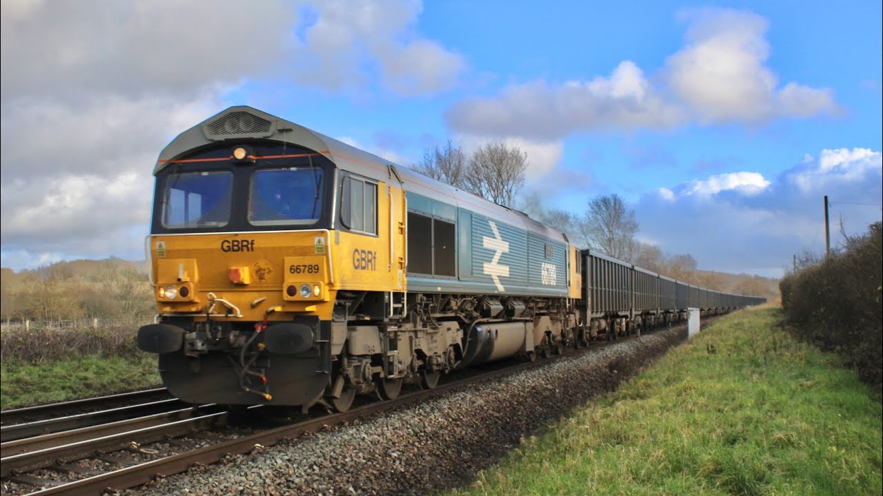 (HD) Special livery GBRf 66s in December 2020 - YouTube