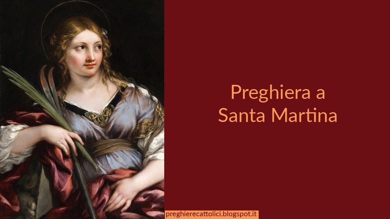 Preghiera a Santa Martina - YouTube