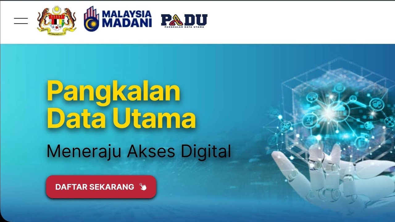 Cara Kemaskini Maklumat di Pangkalan Data Utama PADU - YouTube