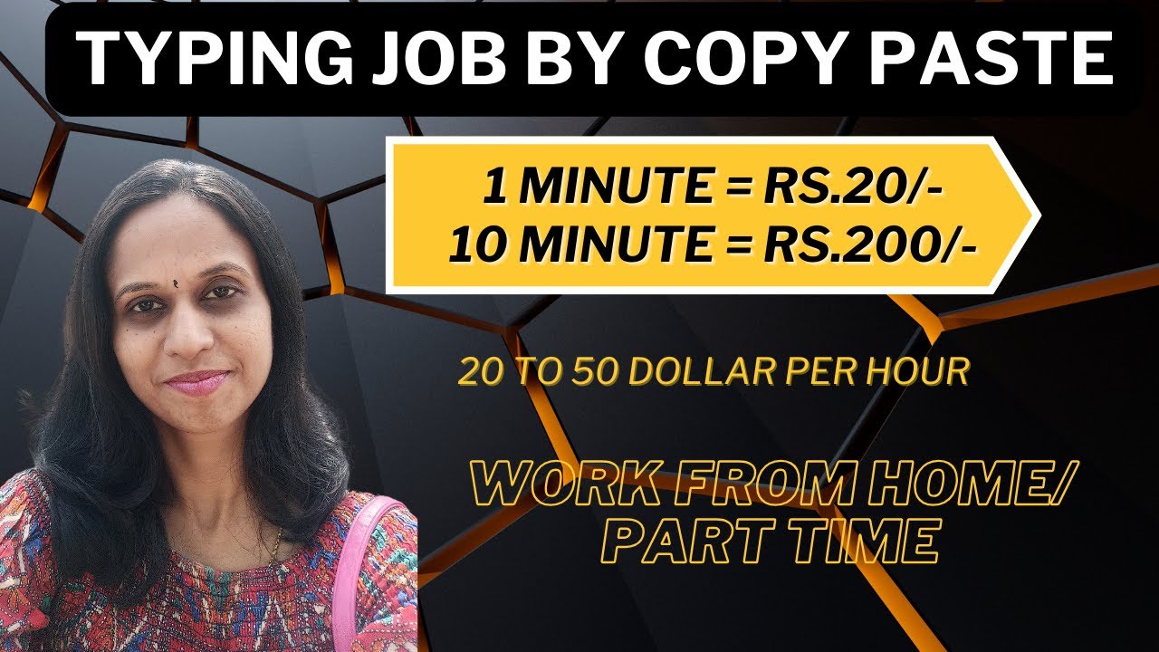 Daily ₹3500 | Copy Paste Typing | 50 Dollar per hour | Work from home ...