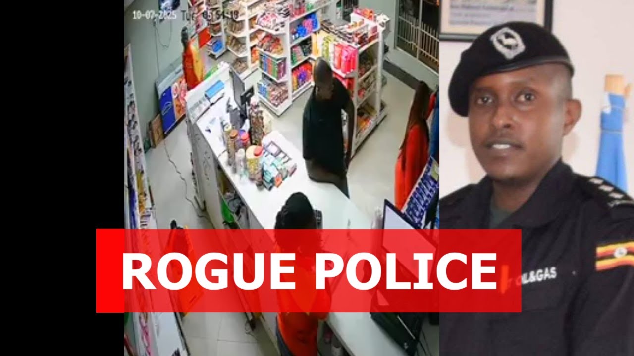 ROGUE POLICE officer confronts SUPER MARKET attendant - YouTube