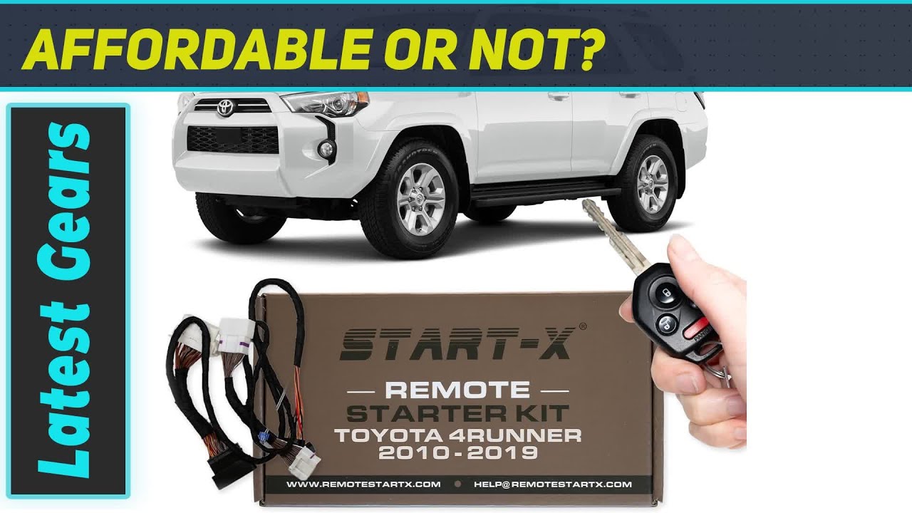 Start-X Plug N Play Remote Starter Kit for Toyota 4Runner 2010-2019 ...