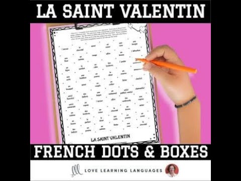 La Saint Valentin - French Valentine's Day Dots and Boxes Activity ...