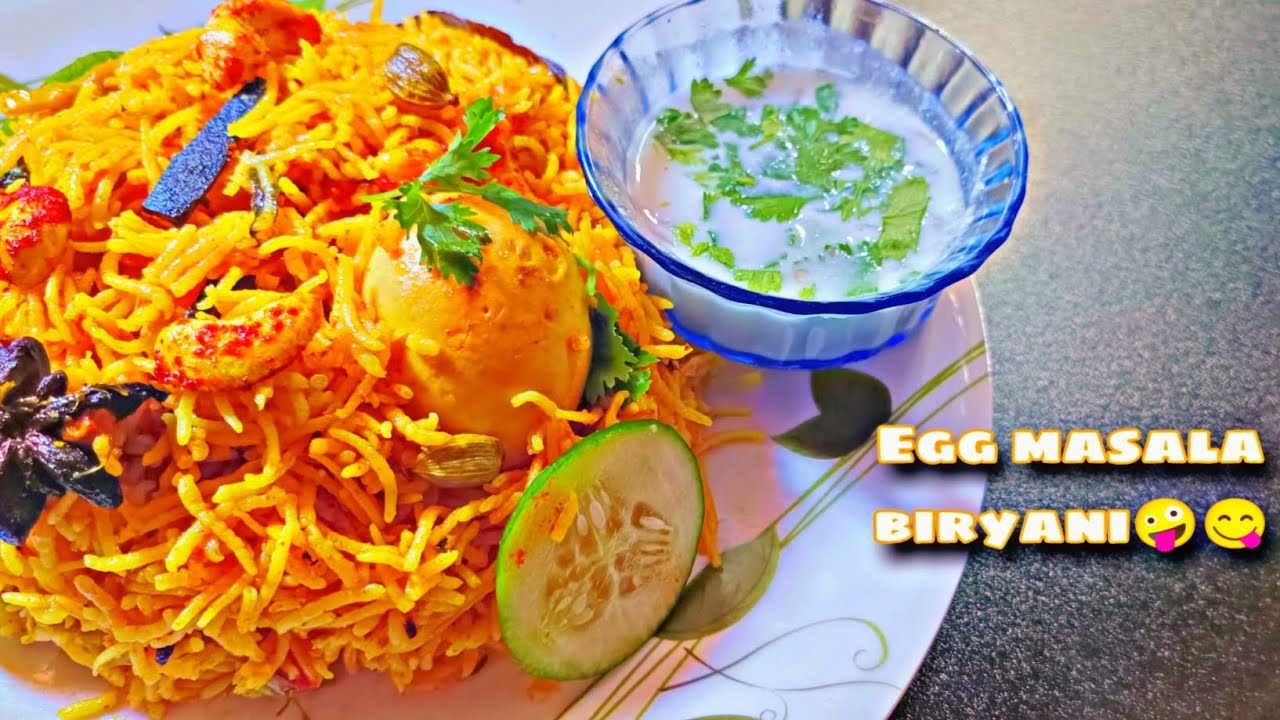 Egg masala biryani recipe 😋👌cooking by kavya's kitchen videos | shorts ...