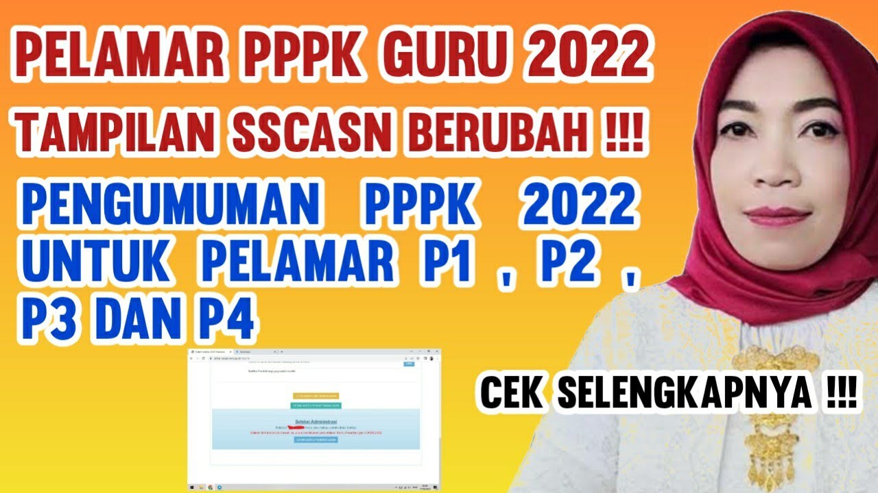 🔴 Siap - Siap !! Tampilan SSCASN Berubah ! Pengumuman PPPK 2022 Pelamar ...