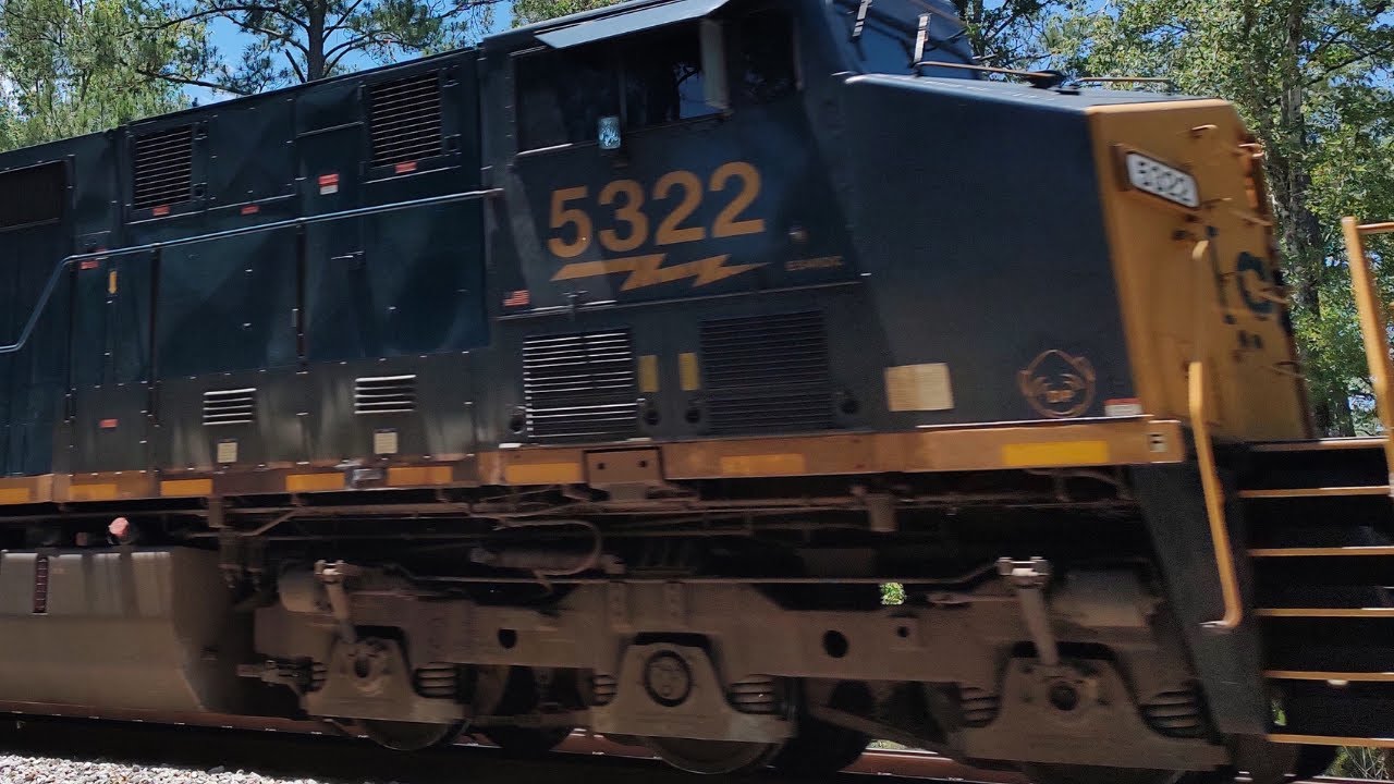 CSX TRAINS 2024: CSX 5322 on I032-06 (5/11/24 @ 1:38pm) - YouTube