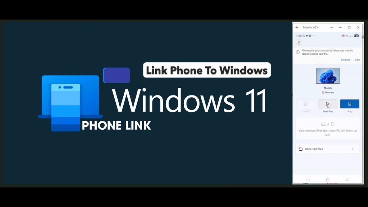 How To Connect Android Phone To Laptop Or PC On Windows 11 || Setup ...