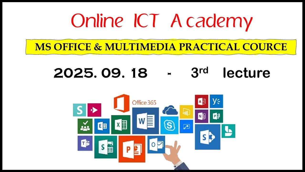 MS office & multimedia practical course - lecture 03 - YouTube