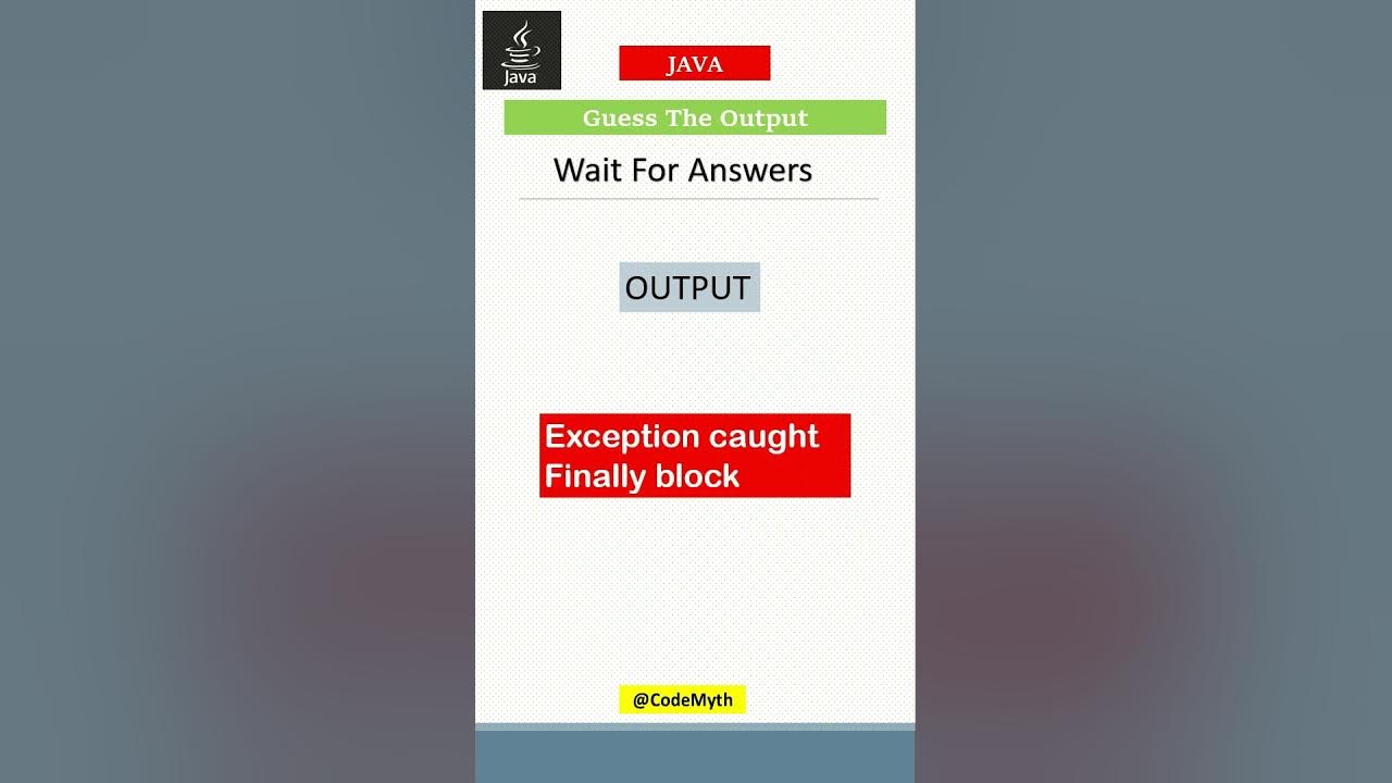 Guess The Output 4 Codemyth Coding Javaframework Codedecode Code Programming Youtube