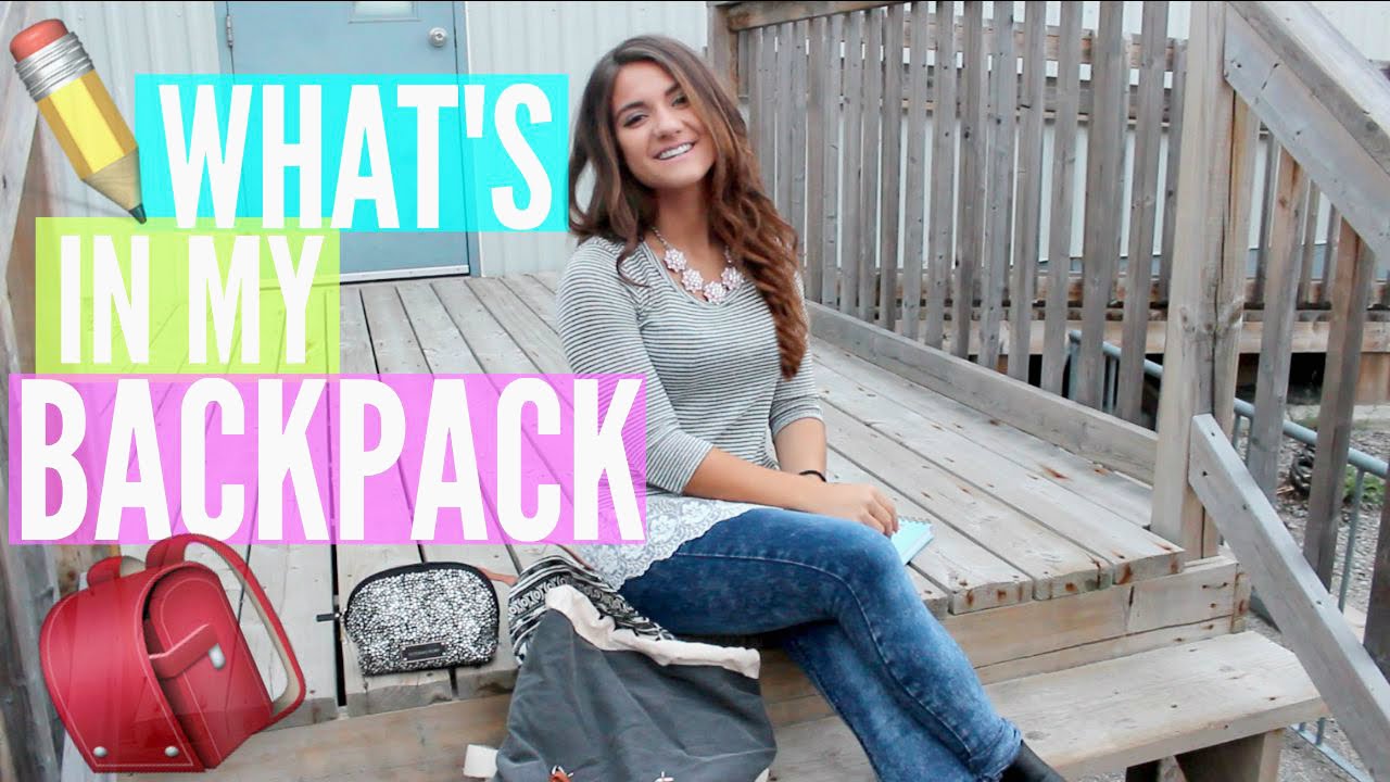 Back to SCHOOL: What's In My BACKPACK | School ESSENTIALS - YouTube