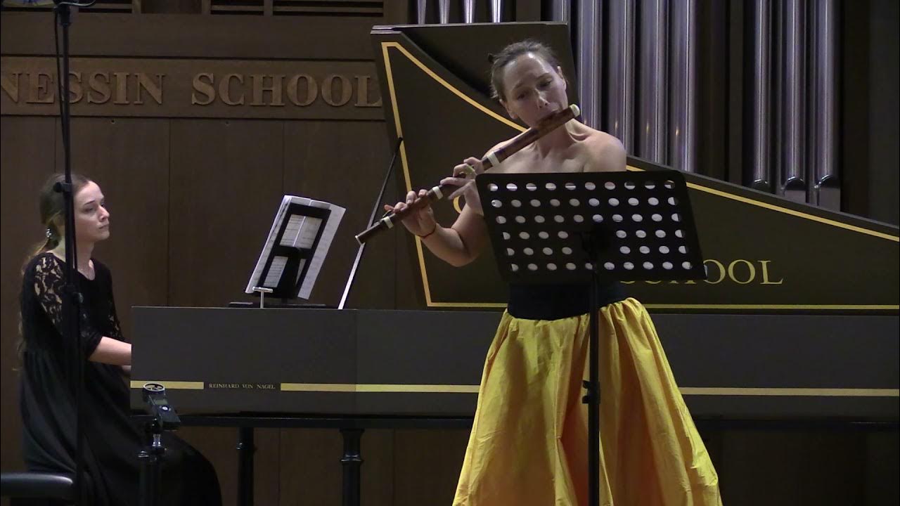 Carl Philipp Emanuel Bach Hamburger Sonata G major for flute and BC. Allegretto, Rondo-presto ...