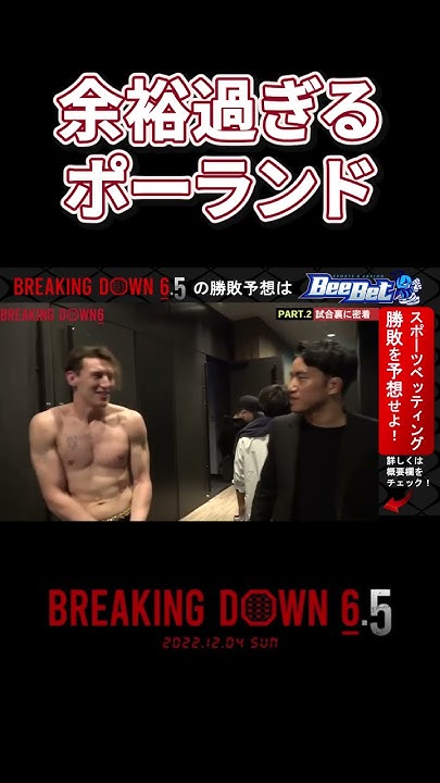【ブレイキングダウン6 5】余裕のポーランドがヤバい！ 朝倉未来 朝倉海 Breaking Down6 5 Shorts Youtube