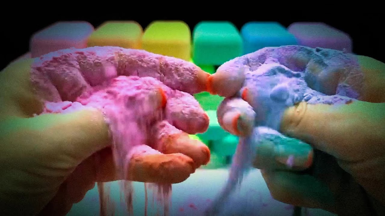 So satisfying video|Rainbow baking soda cubes 😍|Subscribe my channel ️ ...