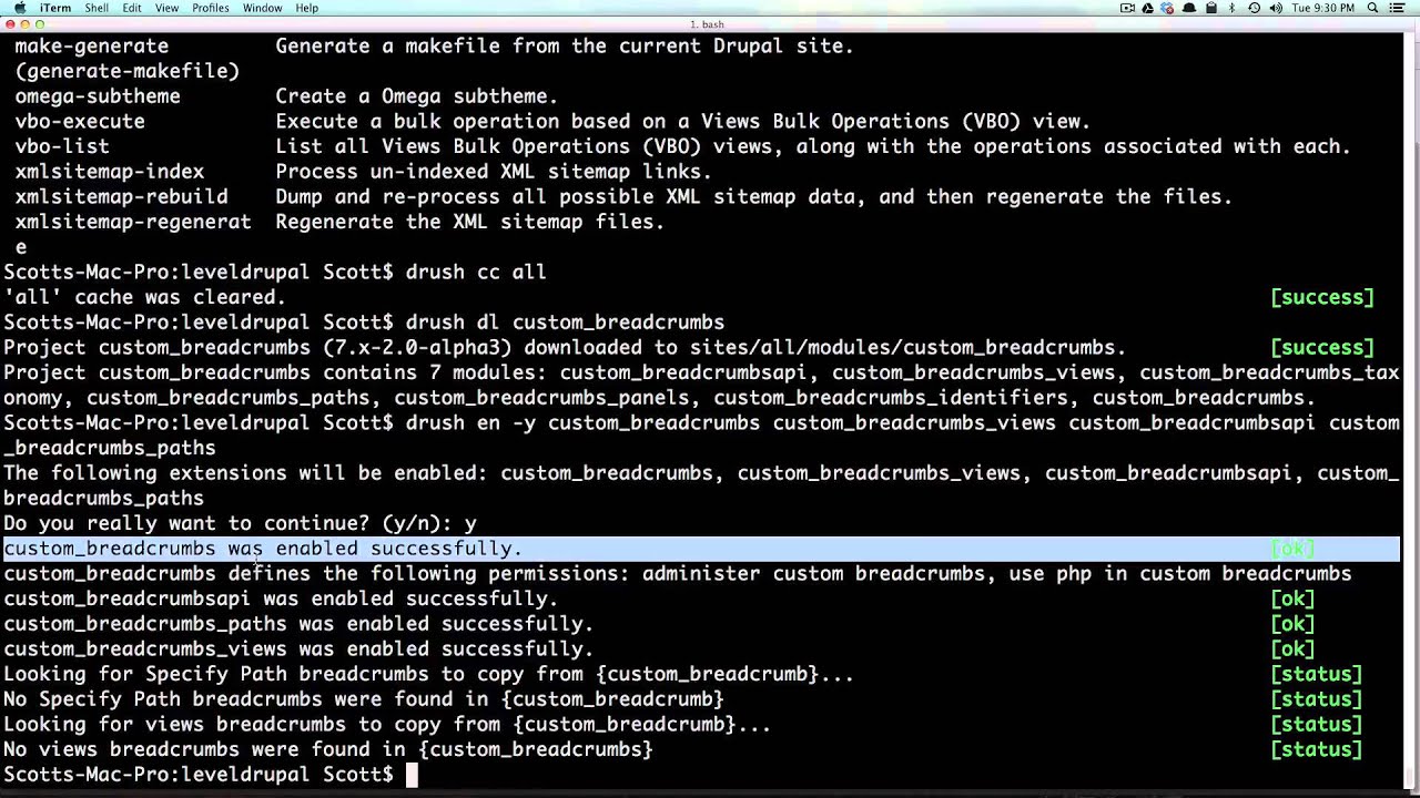 Drupal 7 Tutorials 69 How To Install Modules Using Drush Youtube